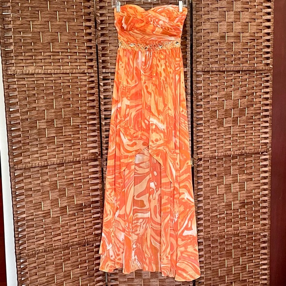 Jump | Dresses | Jump Apparel Strapless Highlow Dress | Poshmark